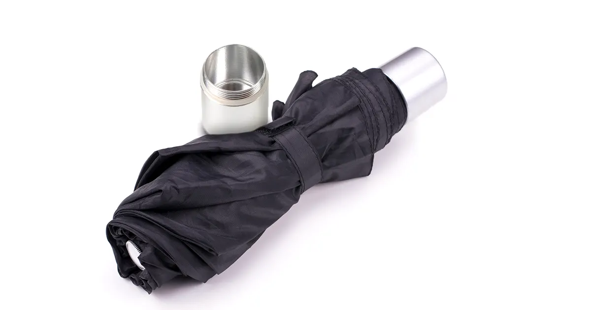 Umbrella Flask - Our Top 5 Hidden Flasks - Travel Savvy Guide
